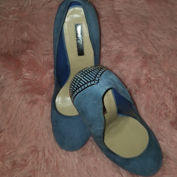 H by Halston | Shoes | Detail Baby Blue Pumps | Poshmark